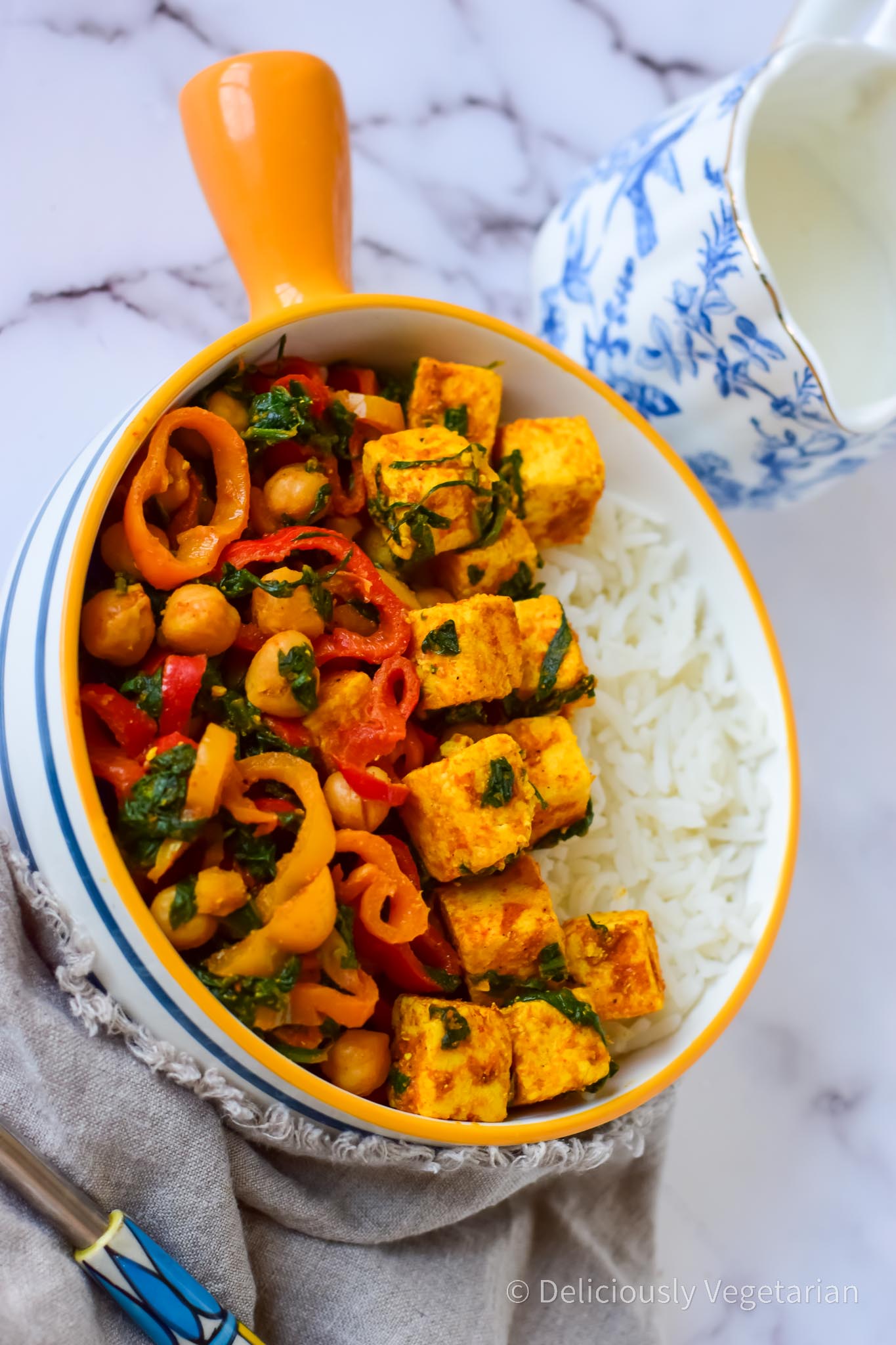 Paneer Rice Bowl for Breakfast (High-Protein) - Deliciously Vegetarian